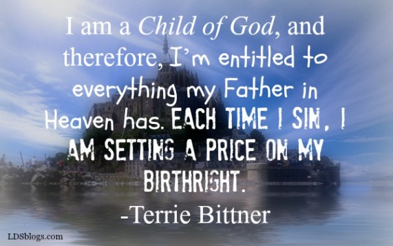 The Price of My Birthright--LDS Blogs